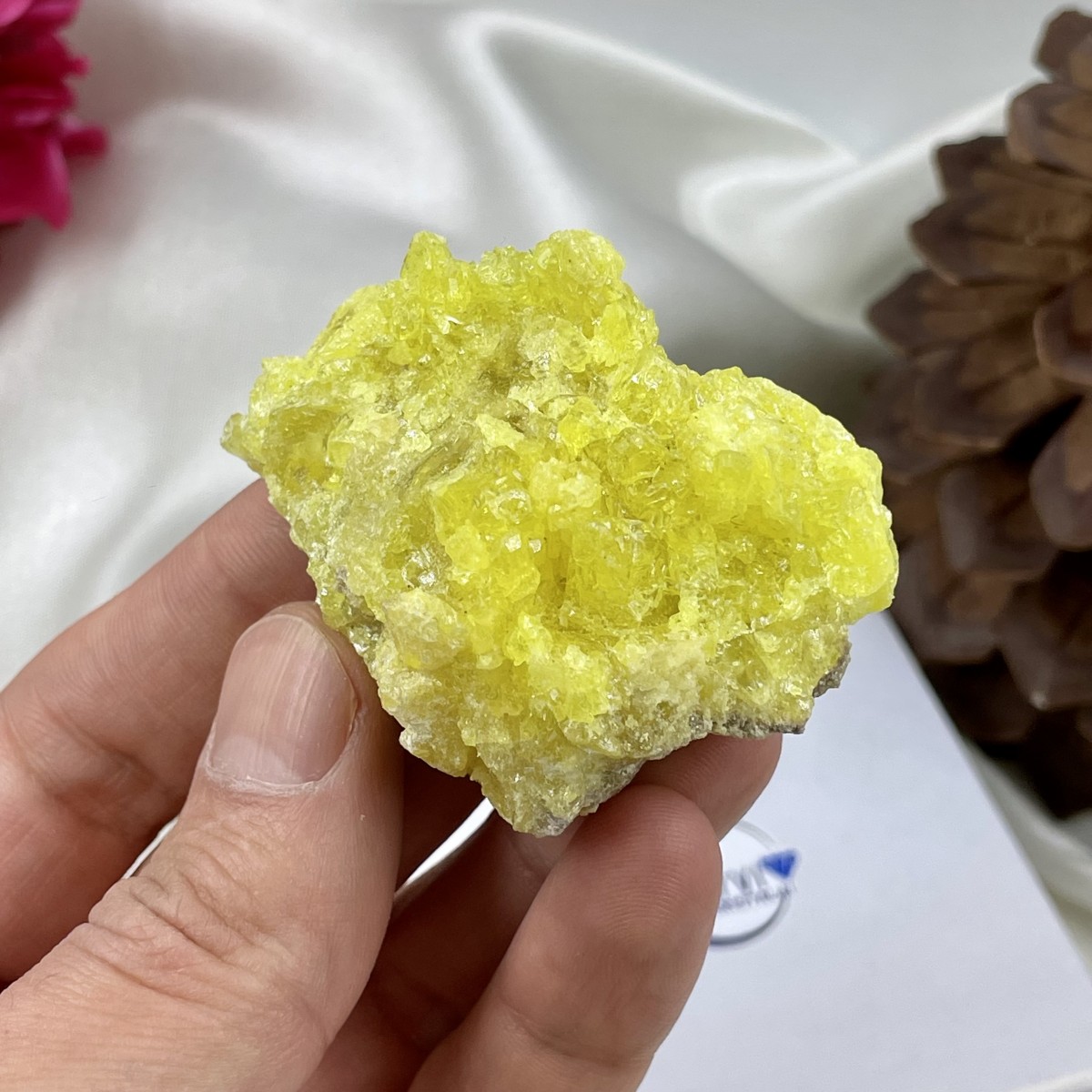 Sieros kristalų drūza, 50-90 gr. – GYVI KRISTALAI