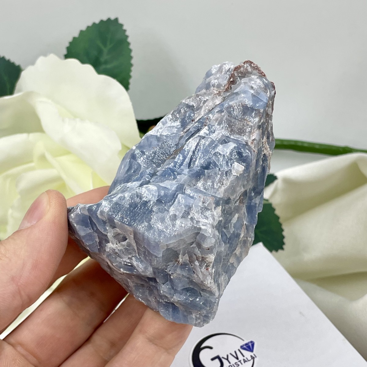 Melsvasis kalcitas, 203 gr. – GYVI KRISTALAI